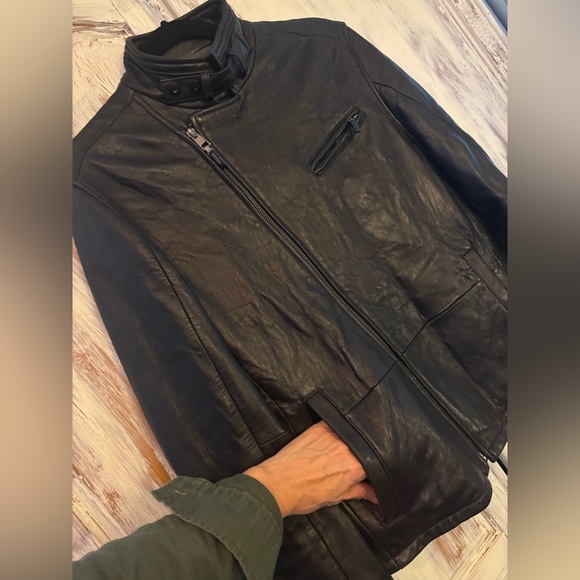 Calvin Klein | Jackets & Coats | Calvin Klein Black Leather Jacket ...